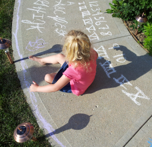 Sidewalk Chalk Lessons on Life, the Economy, and the Family