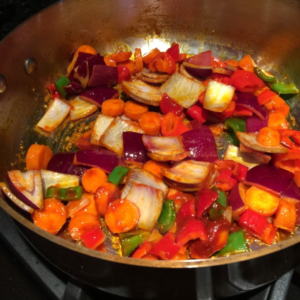 Rainbow Beef Stir Fry in Sesame Garlic Sauce Recipe